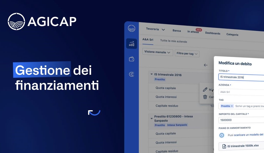 Centralizzare la gestione dei finanziamenti con il software di Agicap ...