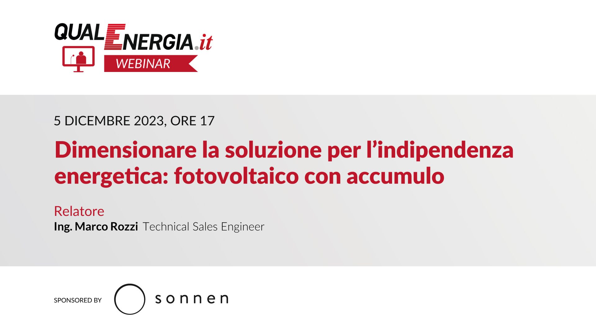 Come dimensionare l’impianto fotovoltaico con accumulo. Un webinar di ...