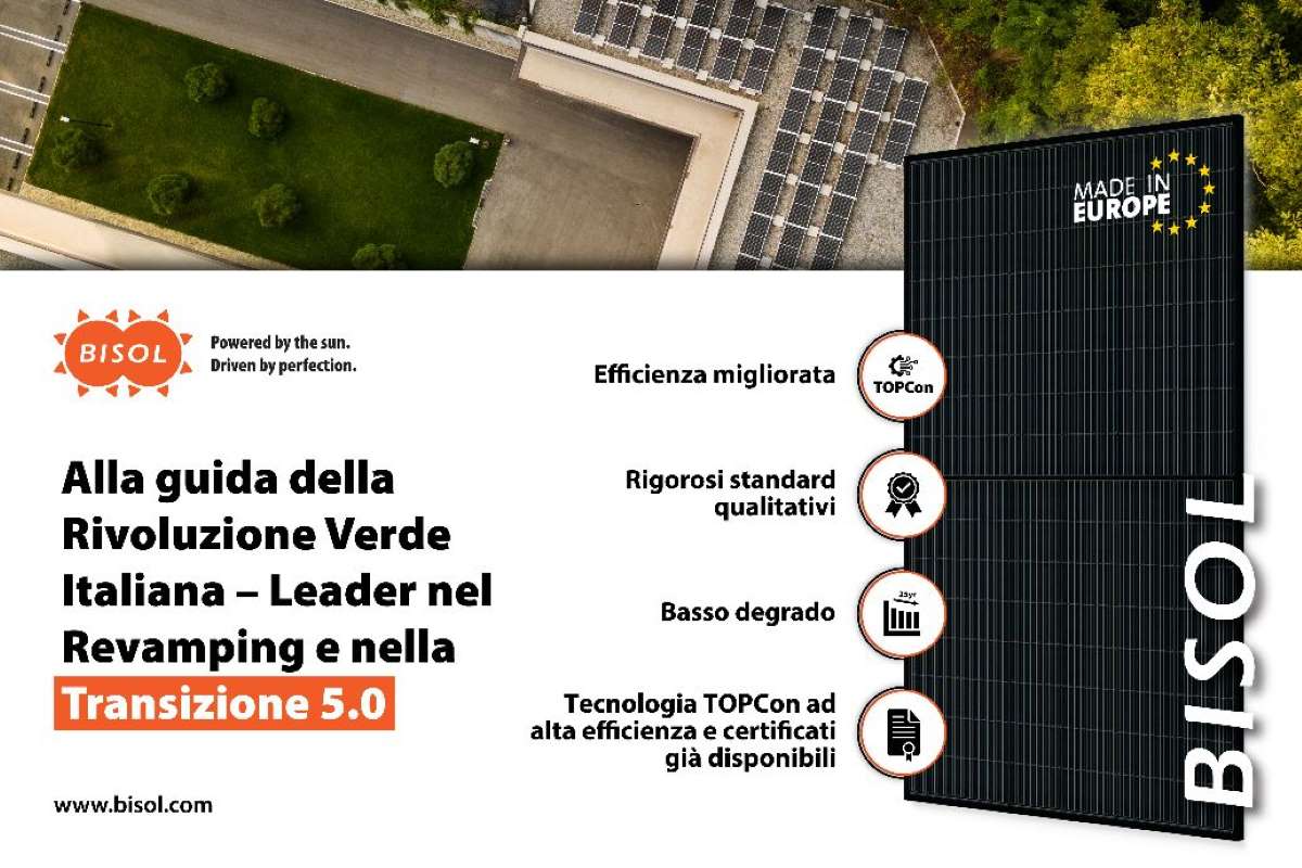 Bisol, per il revamping di impianti fotovoltaici e per Transizione 5.0 ...