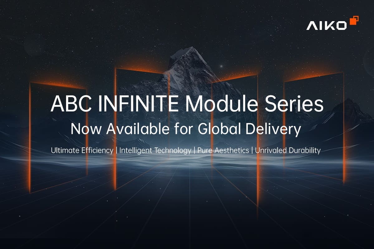 AIKO, i moduli fotovoltaici "Infinite" di terza generazione