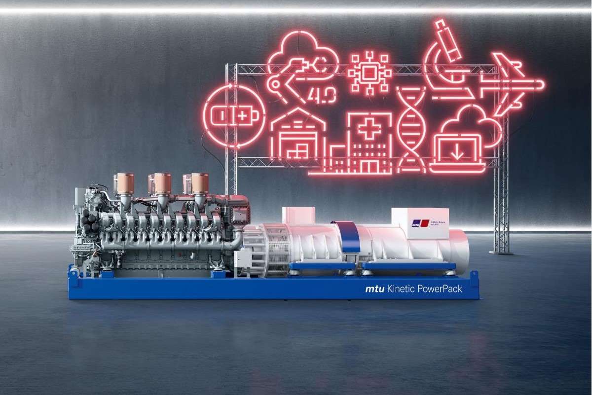 mtu Kinetic PowerPack di Rolls Royce Power Systems: unico UPS dinamico ...